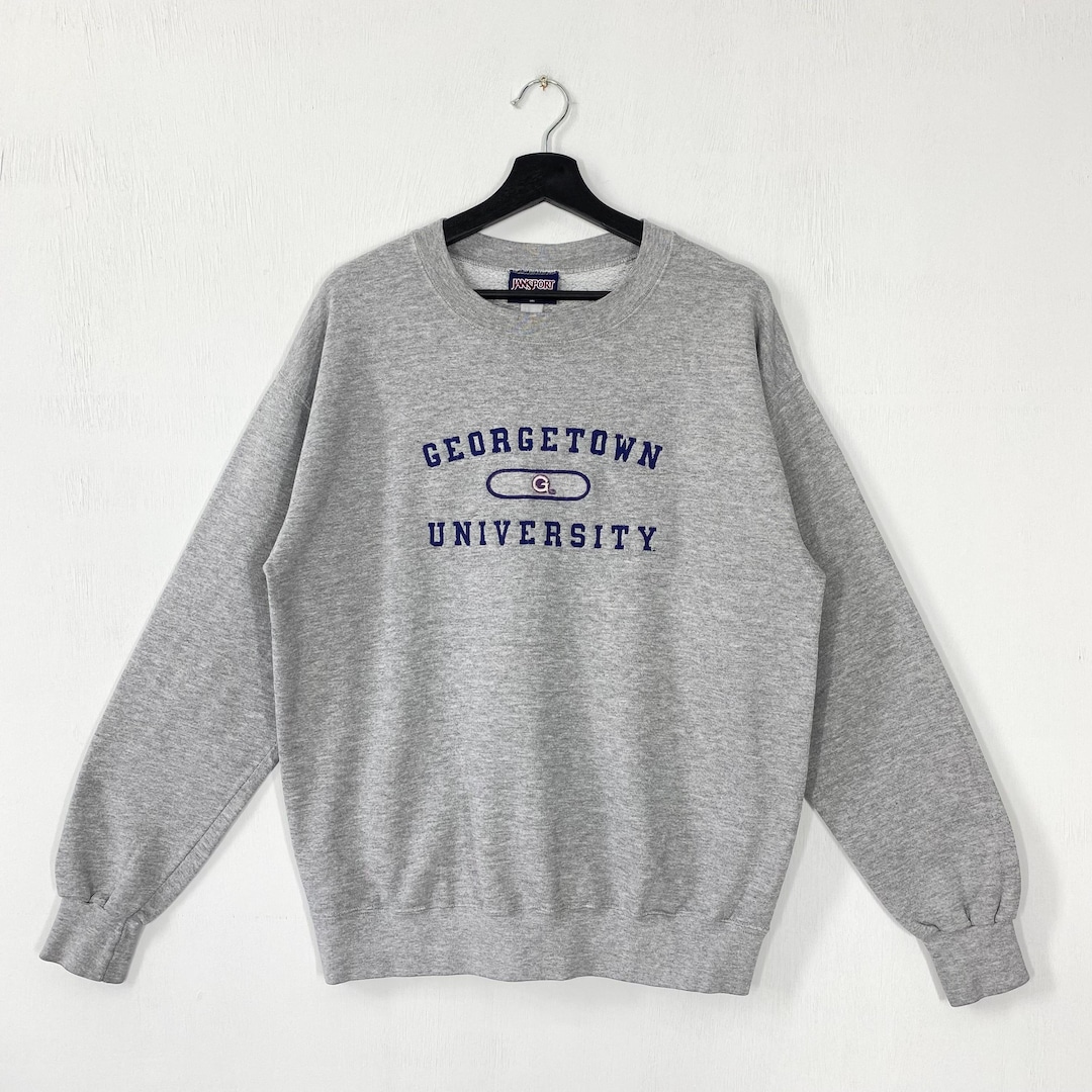 Vintage 90s Georgetown University Sweatshirt Georgetown Crewneck ...