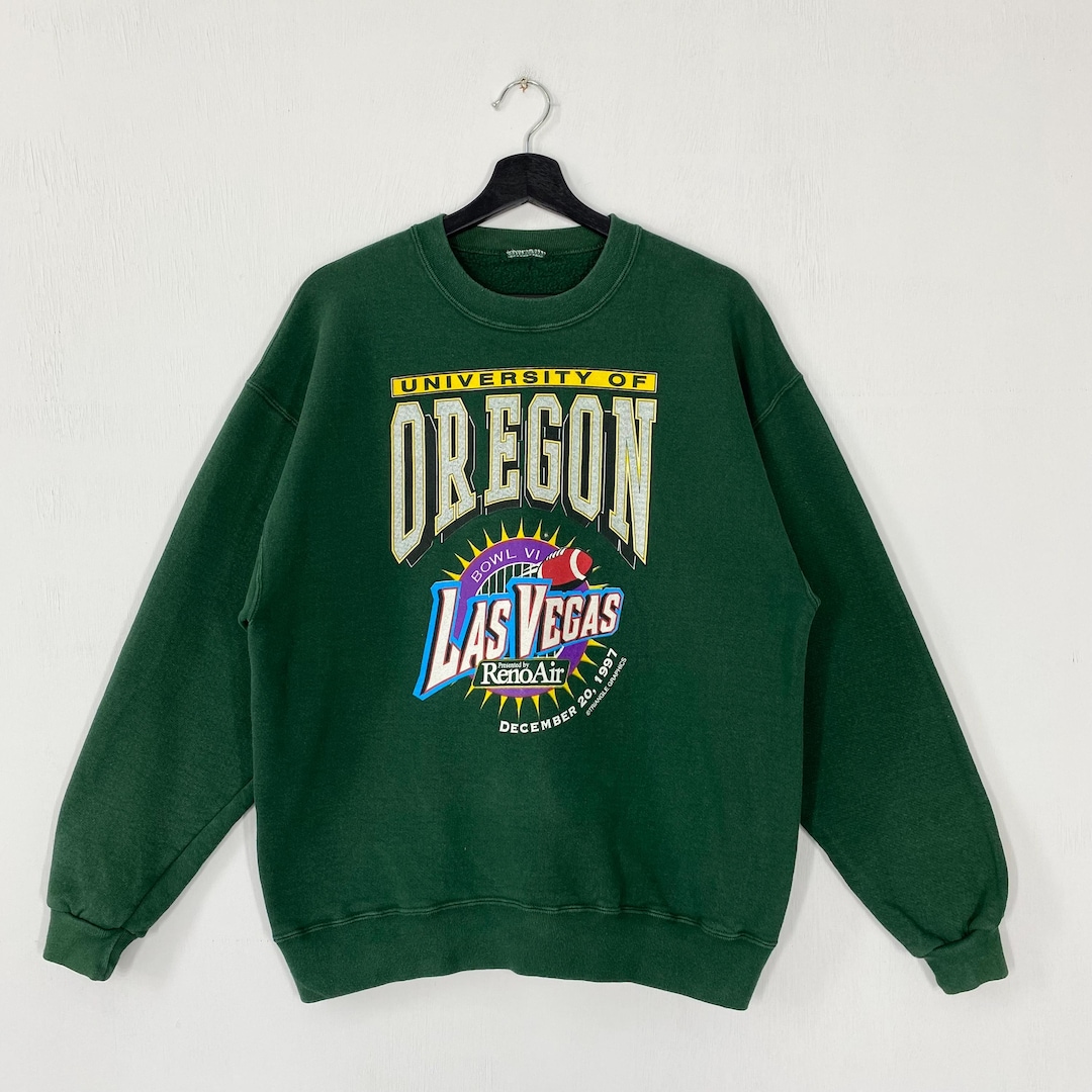 Vintage 90s University Oregon Sweatshirt University Oregon Crewneck ...