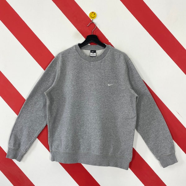 Nike Embroidered Swoosh Sweatshirt - Etsy