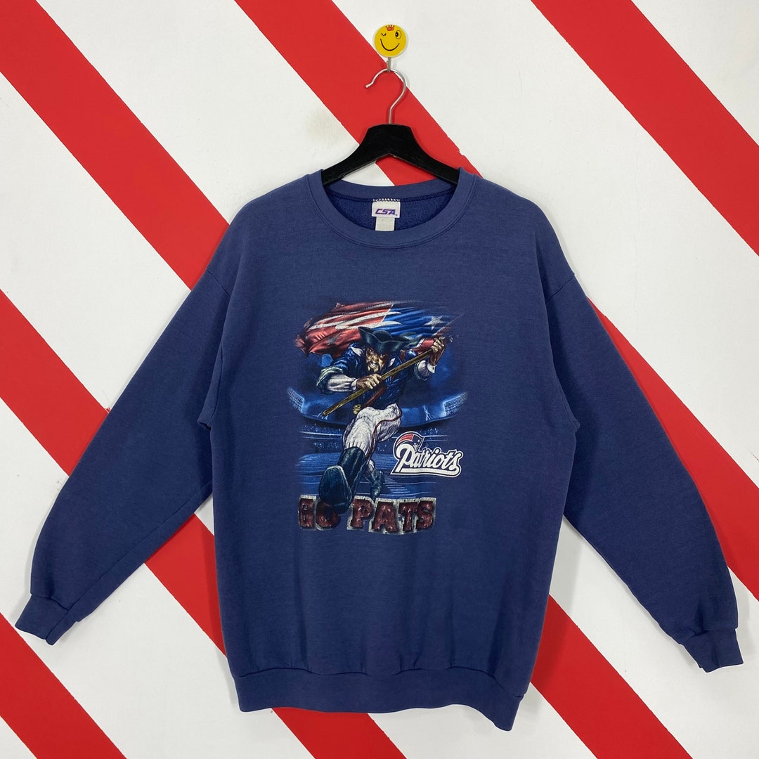 Vintage New England Patriots Sweatshirt Crewneck Patriots Sweater ...