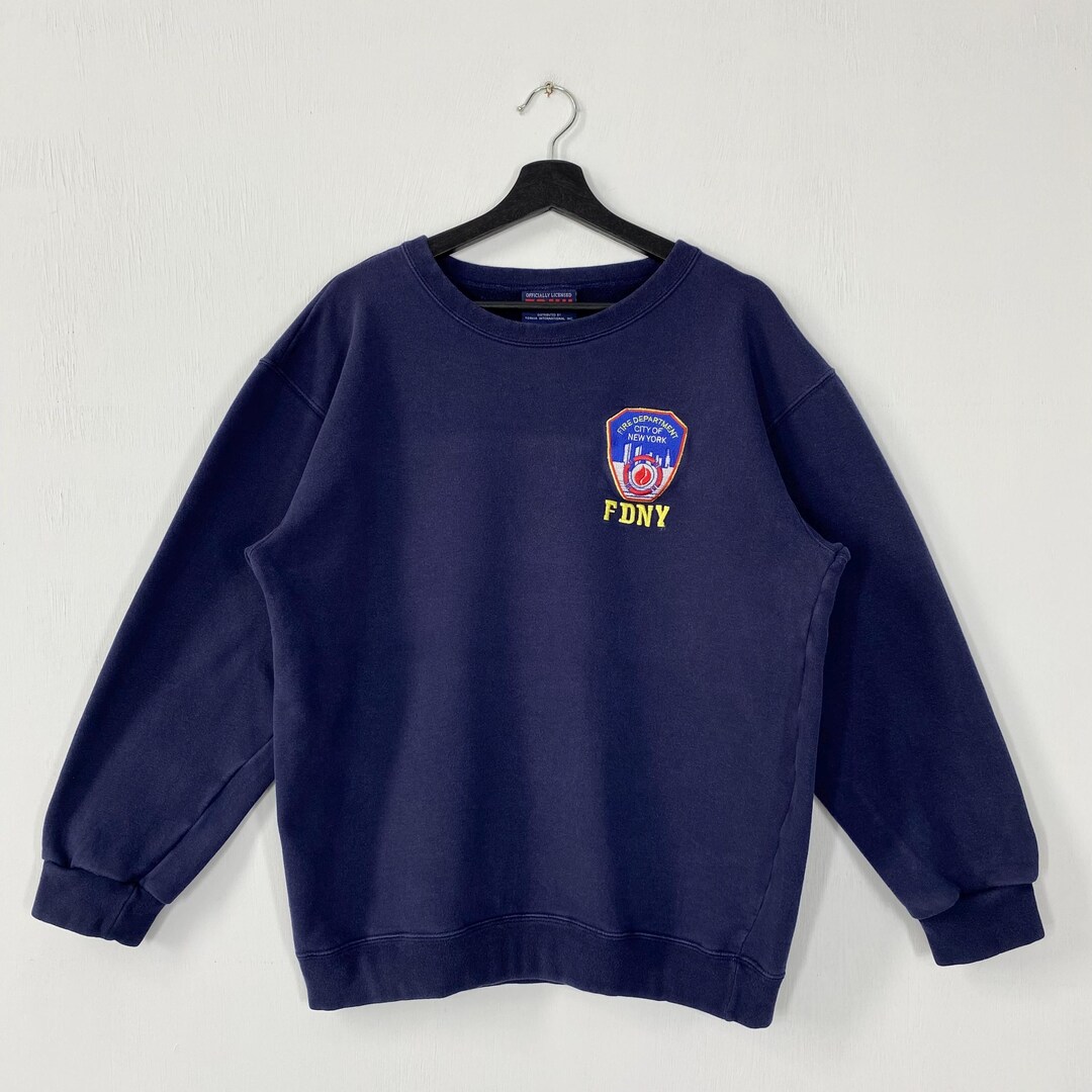 Vintage FDNY Sweatshirt FDNY Crewneck Fire Department New York Sweater ...