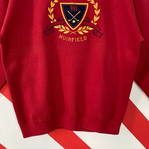 Vintage 90s Muirfield Sweatshirt Muirfield Crewneck Golf Sports Sweater ...