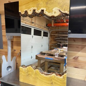 Live Edge Mirror Frame - Etsy