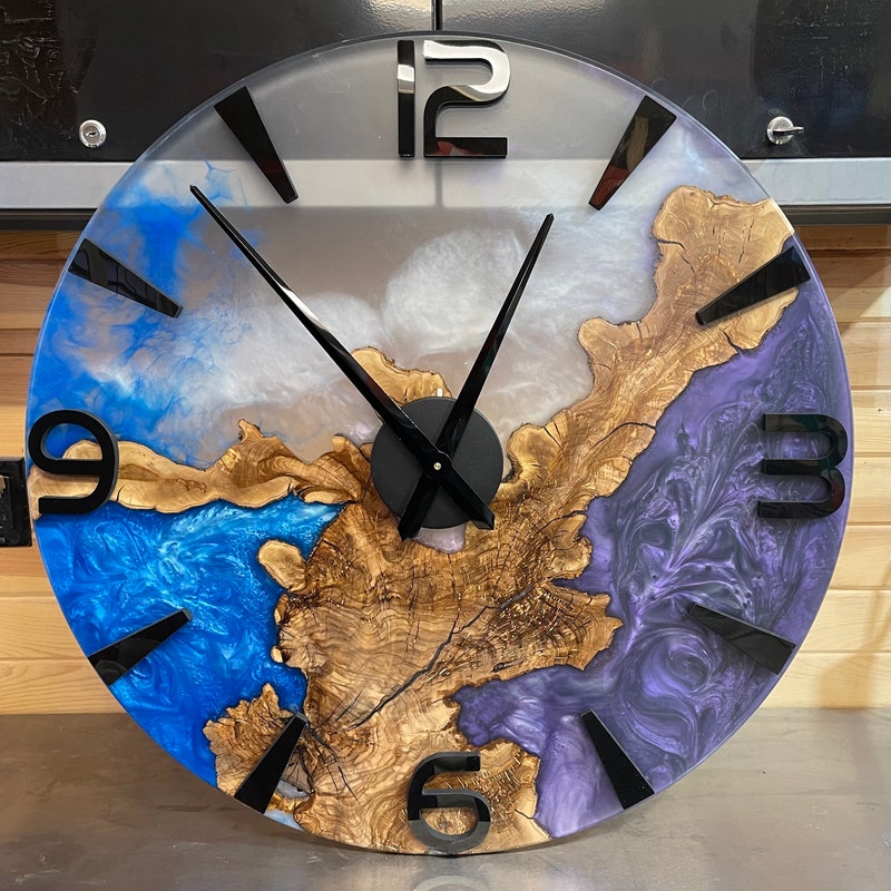 Epoxy Clock - Etsy