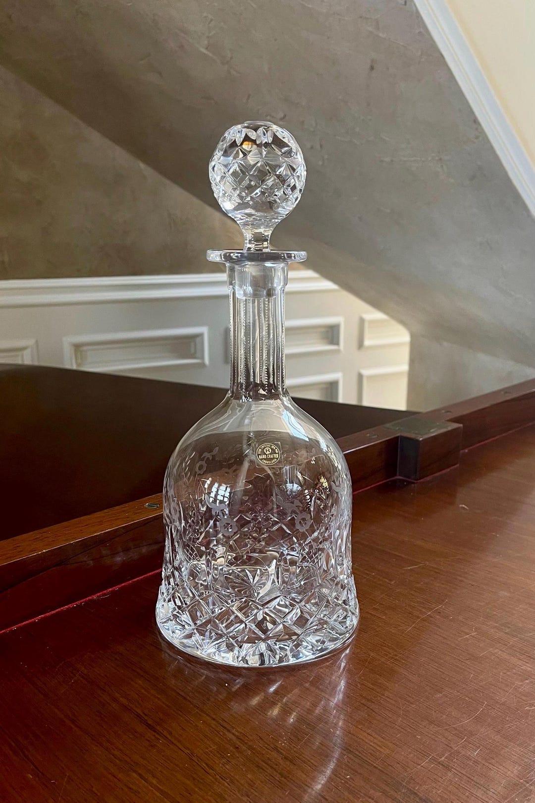 Gallia by Rogaska Crystal 12” Bourbon Decanter; Rogaska Wine Bottle ...