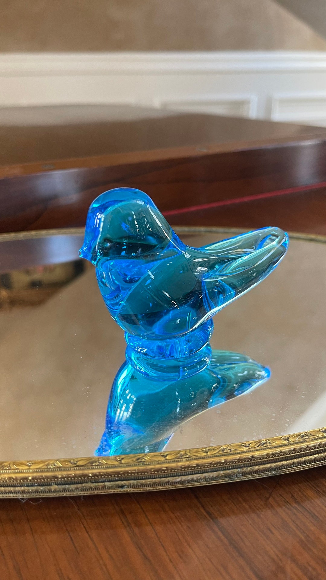 Art Glass Bluebird of Happiness Signed Ron Ray and Dated 1992; Bluebird ...