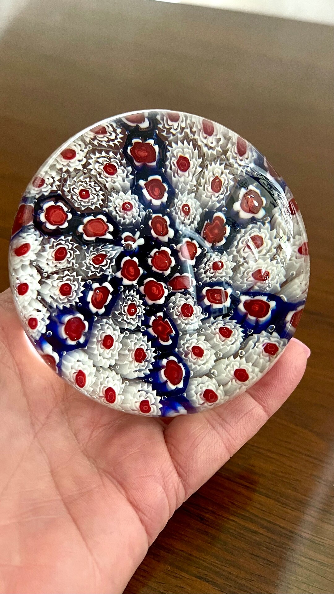 Vintage Millefiori Paperweight - Etsy