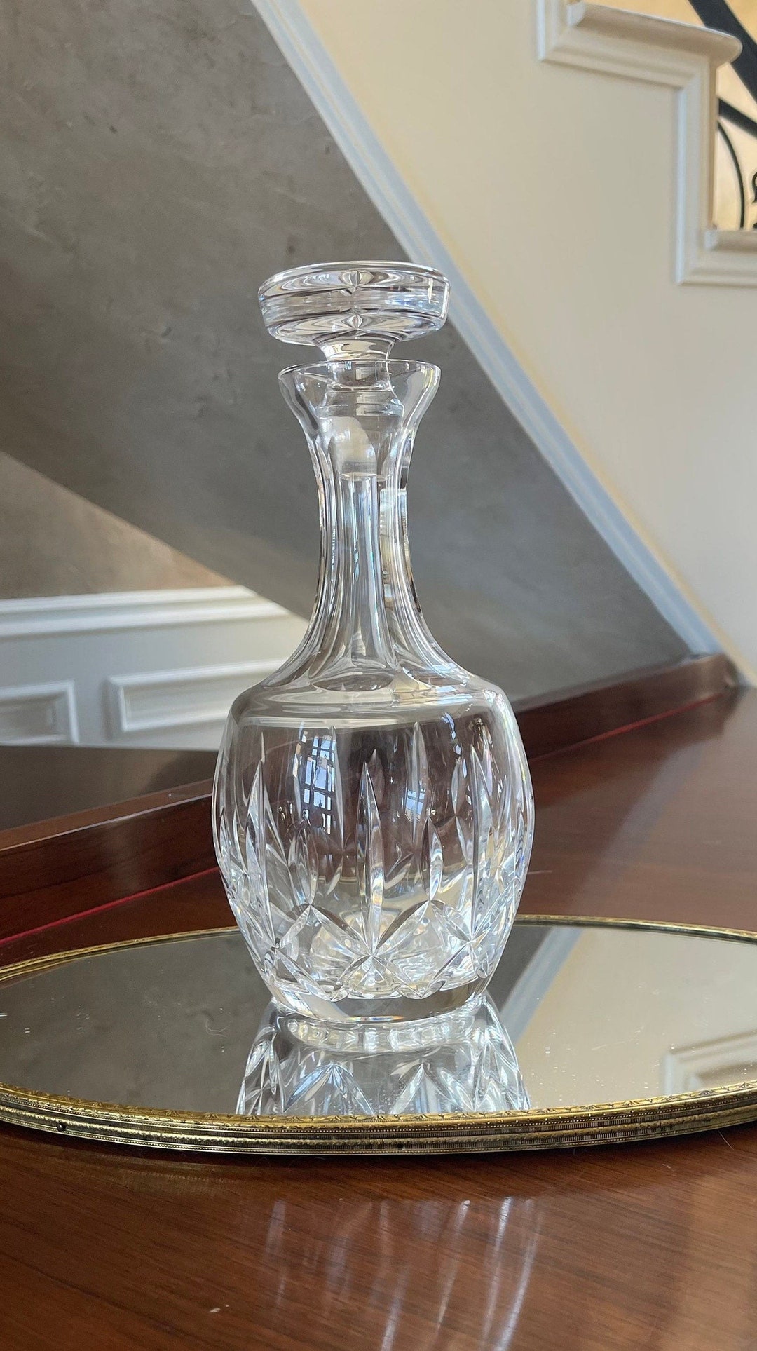 Signed Atlantis Hand Cut Lead Crystal Decanter - Etsy