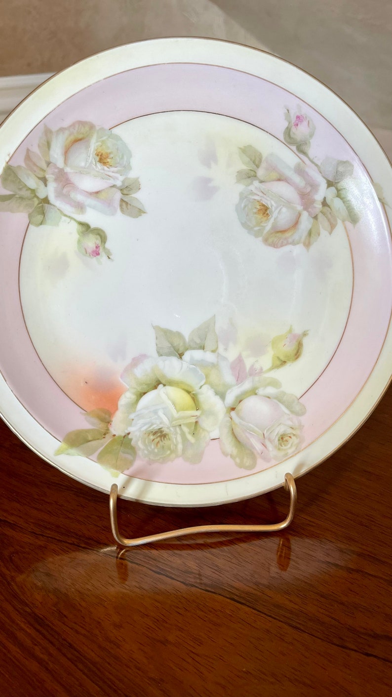 Beautiful 10 Antique Porcelain Serving Plate With Handles - Etsy