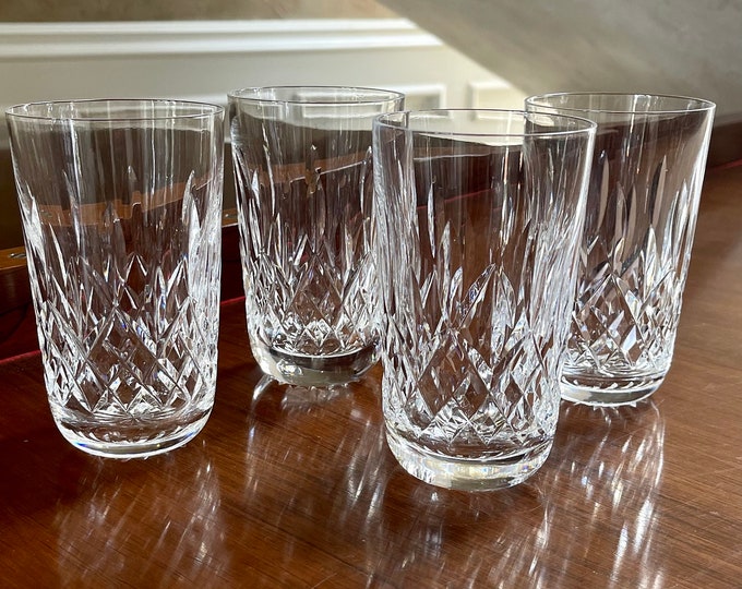SET OF 4 Waterford Crystal Lismore 5” Old Fashioned Cocktail Glasses 12 ...