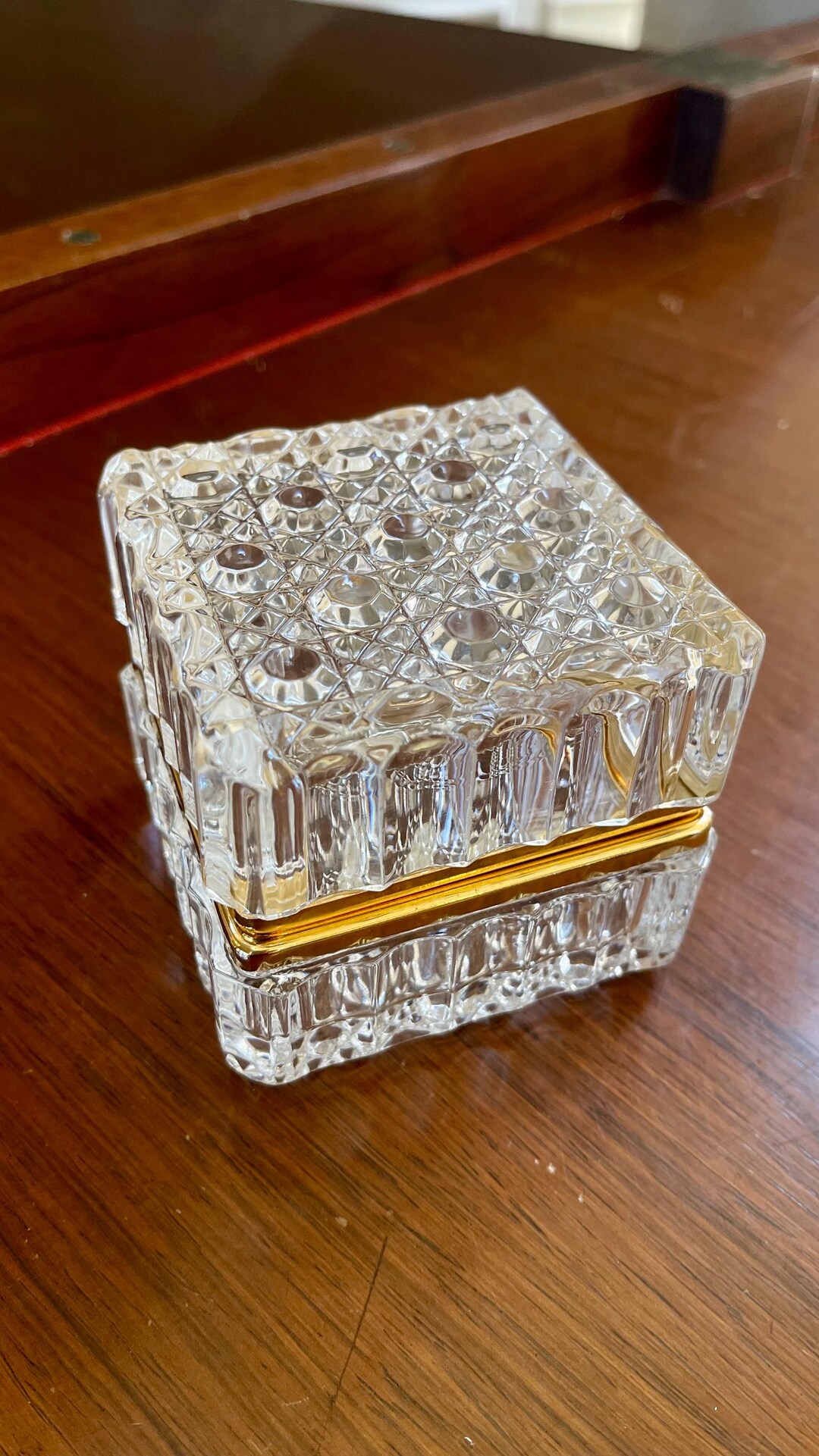 Vintage Westminster Lead Crystal Jewelry Box Made in West Germany - Etsy