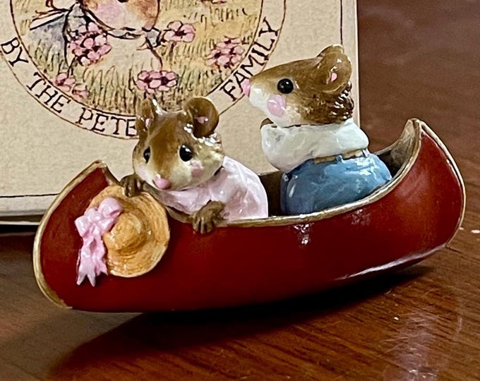 Wee Forest Folk Two in A Canoe MS-11 William Petersen With Box - Etsy