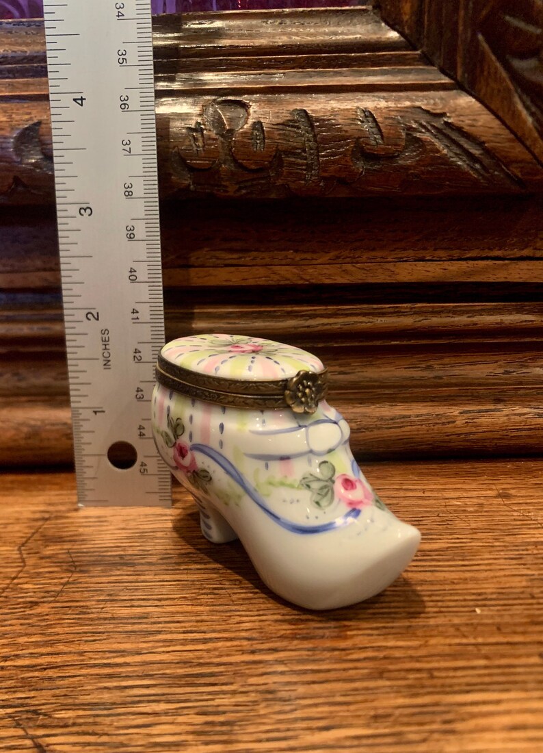 Limoges Porcelain Victorian Ladies Shoe Box Limoges Trinket | Etsy