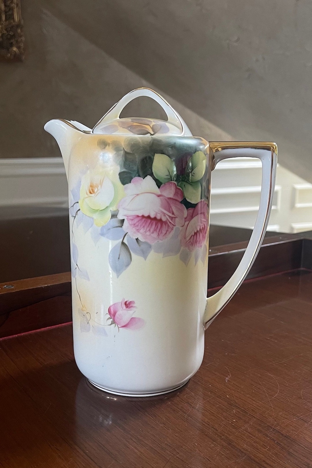 Antique Nippon Hand Painted Porcelain Teapot; Nippon Coffee Pot - Etsy
