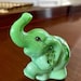 Fenton Glass Hand Painted Lucky Elephant Fenton Glass Elephant Trunk Up ...