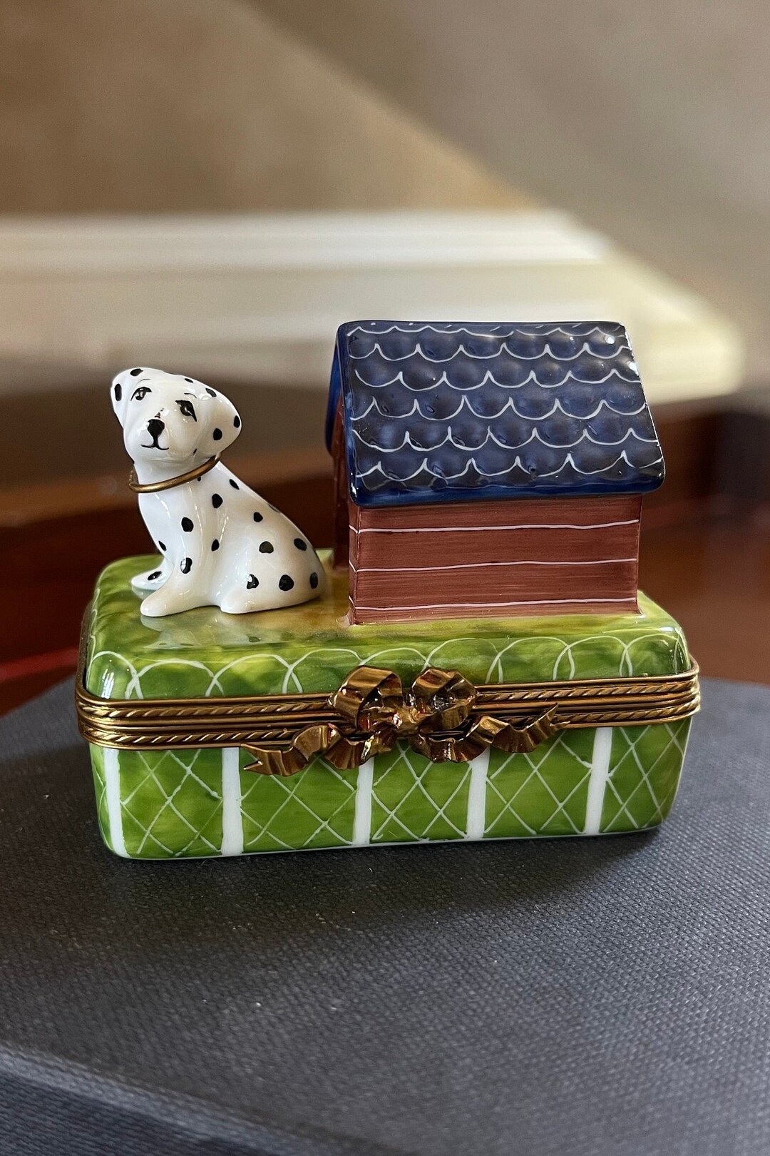 Limoges Dog House With Dog Box; Limoges Trinket Box; Collectible ...