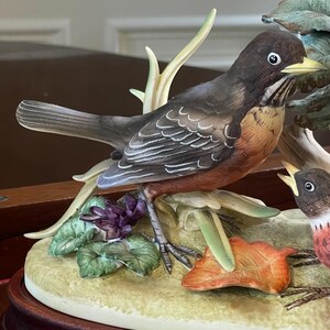Andrea by Sadek Vintafe Robin Bird Family Figurine Made in Japan ...