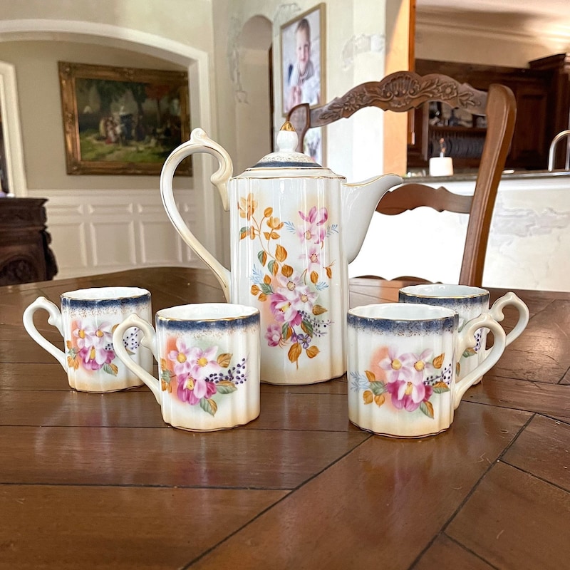 Porcelain Tea Set - Etsy