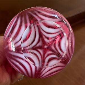 Fenton Glass Cranberry Opalescent Drapery Optic Cruet - Etsy