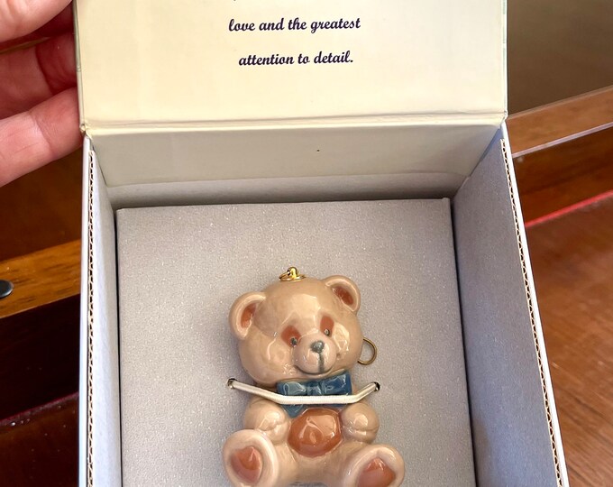 Lladro 6345 Porcelain Teddy Bear Christmas Ornament; Lladro Santa’s ...