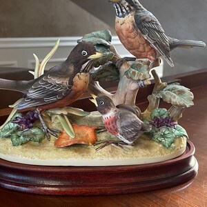 Andrea by Sadek Vintafe Robin Bird Family Figurine Made in Japan ...