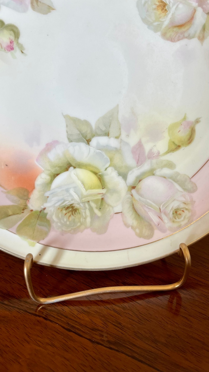 Beautiful 10 Antique Porcelain Serving Plate With Handles - Etsy