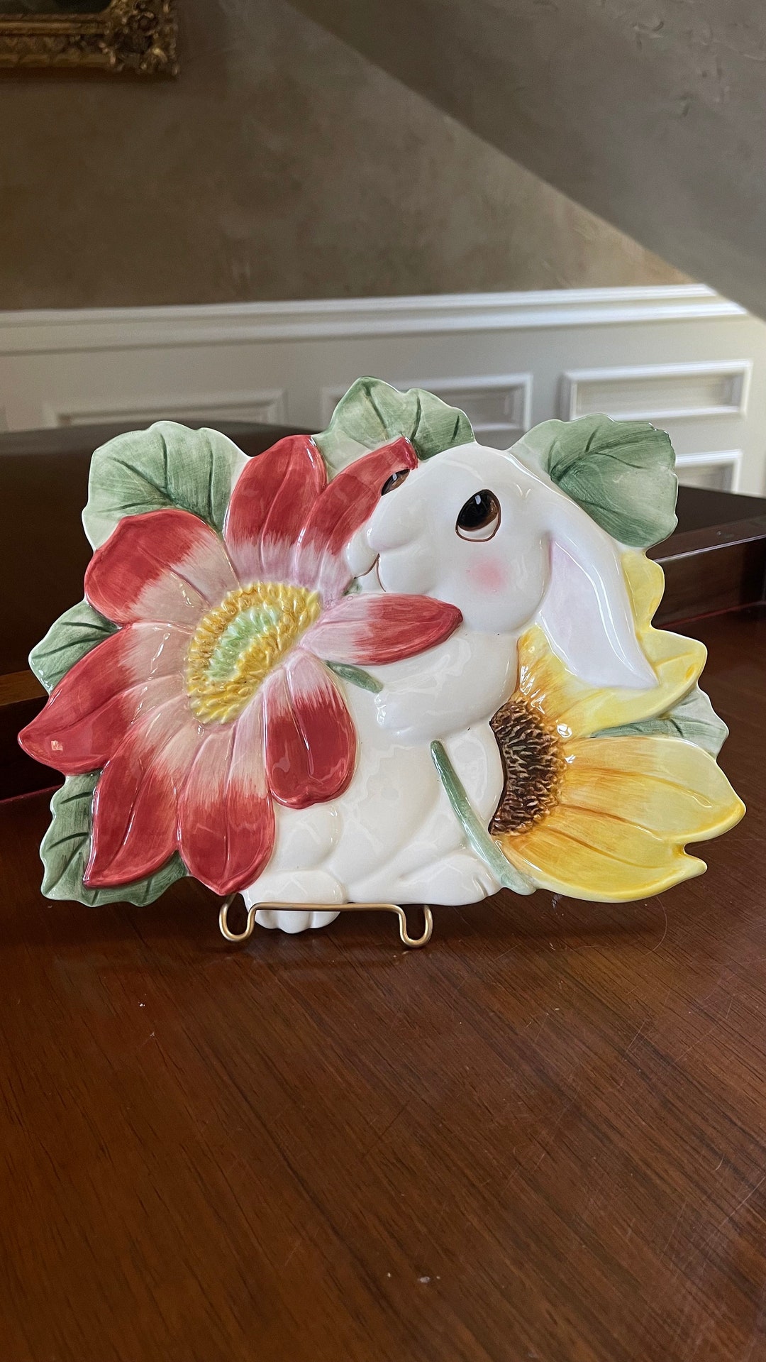 Fitz and Floyd Bunny Blooms Canapé Plate - Etsy