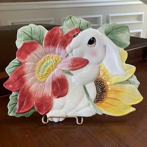 Fitz and Floyd Bunny Blooms Canapé Plate - Etsy
