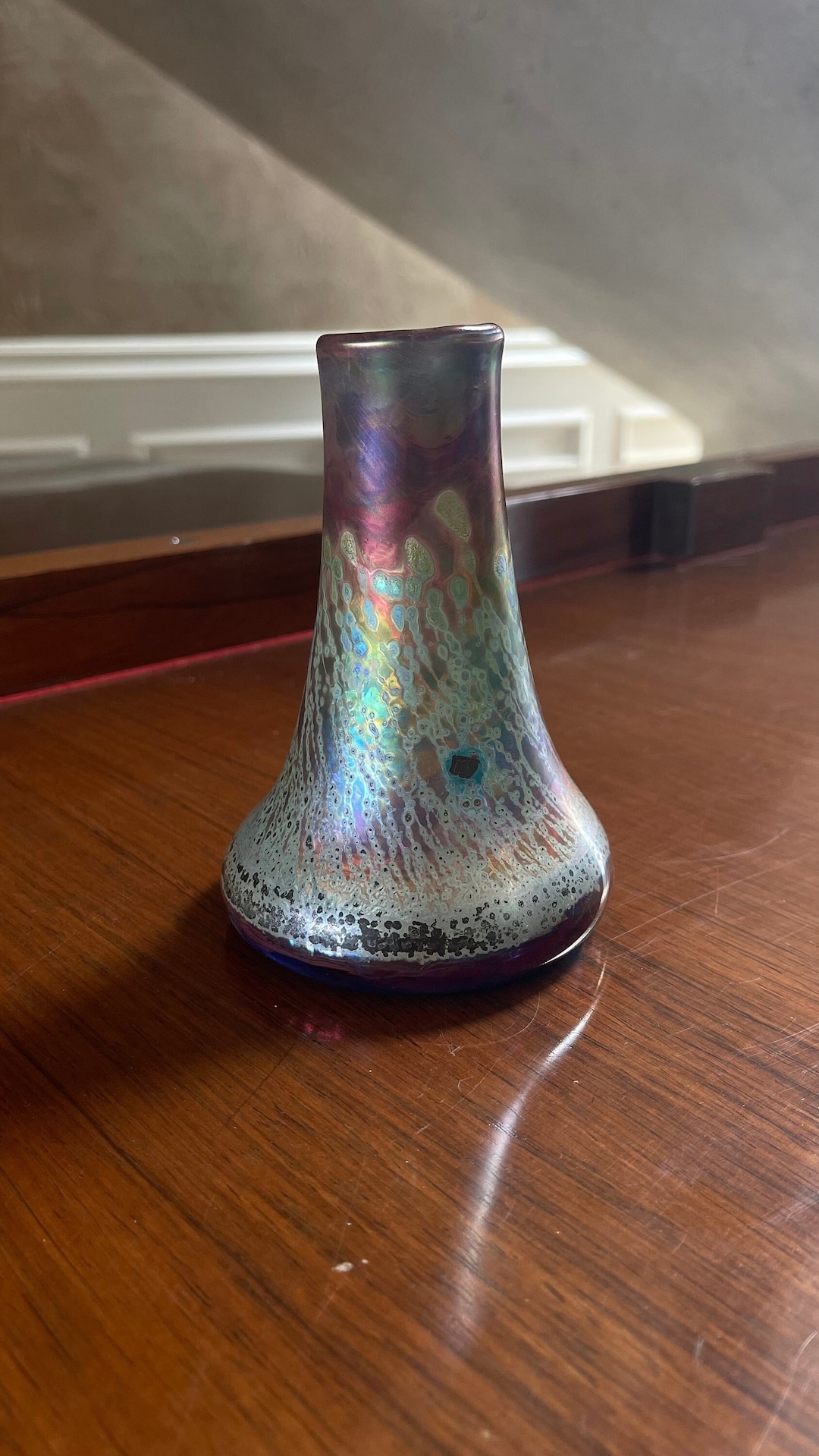 Robert Coleman Art Glass Vase; R C Art Glass - Etsy