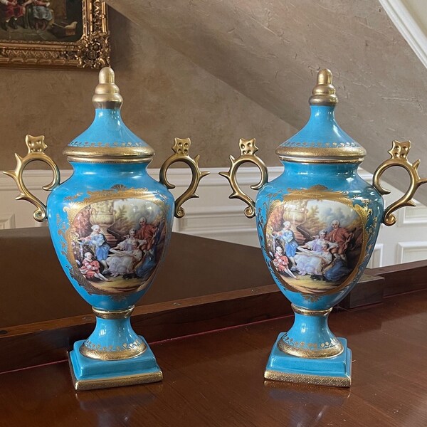 Painted Urns - Etsy