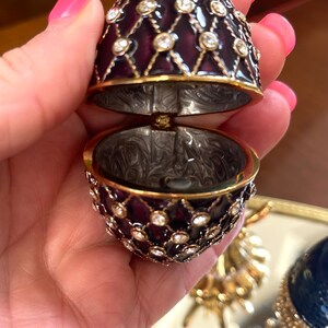 Set of 3 Jeweled Enamel Keepsake Box’s; Enamel Trinket Box; Ring Box - Etsy