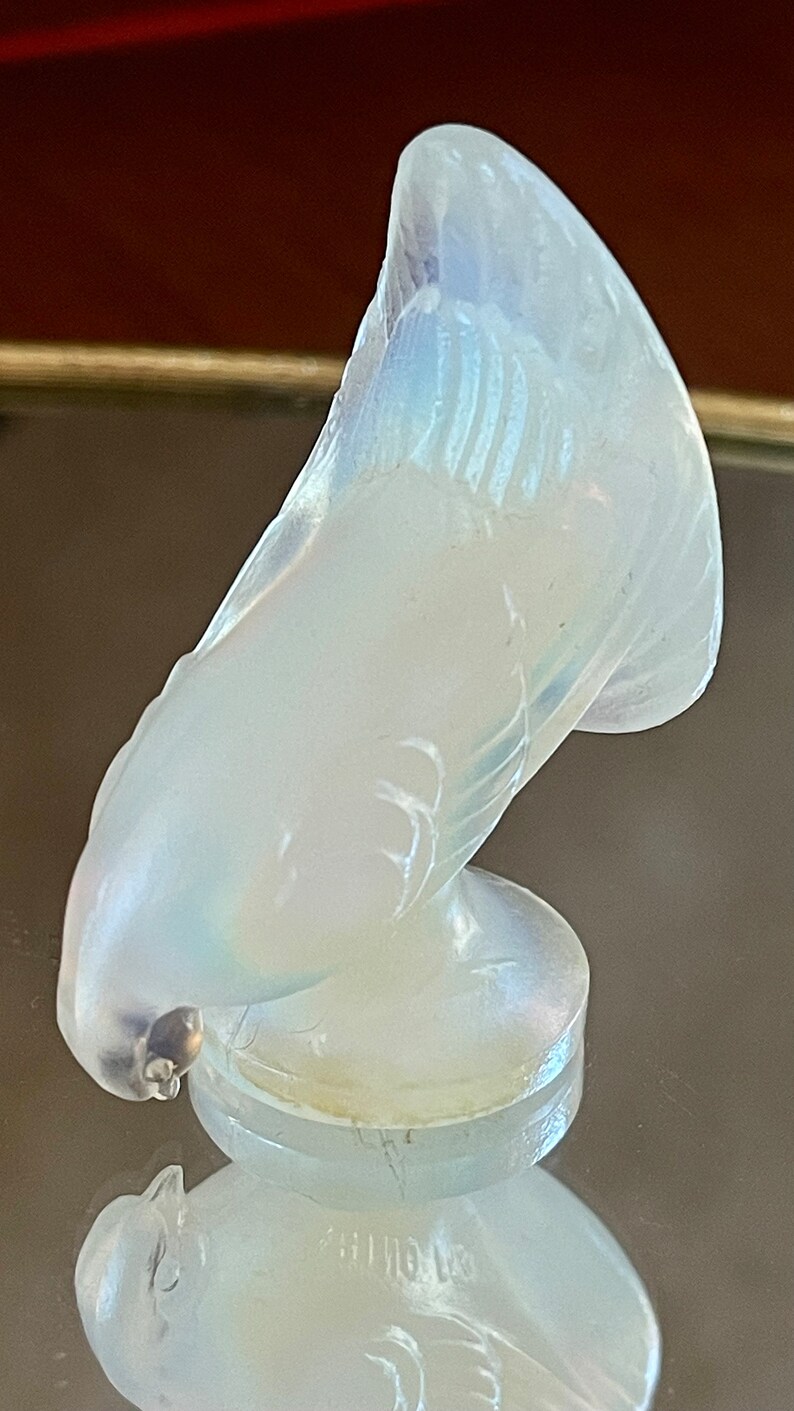 Sabino Art Glass France Opalescent Bird - Etsy