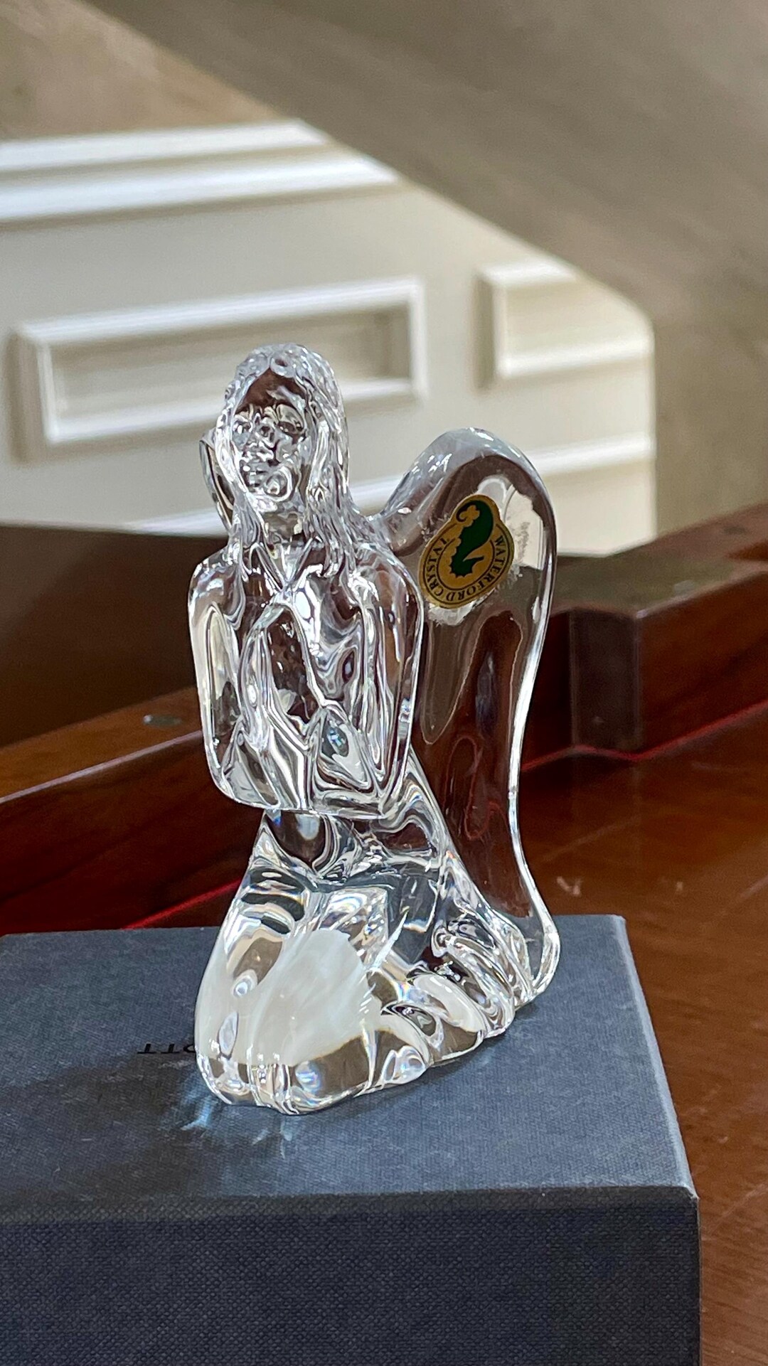 Waterford Crystal Kneeling Angel Figurine; Waterford Angel Sculpture - Etsy