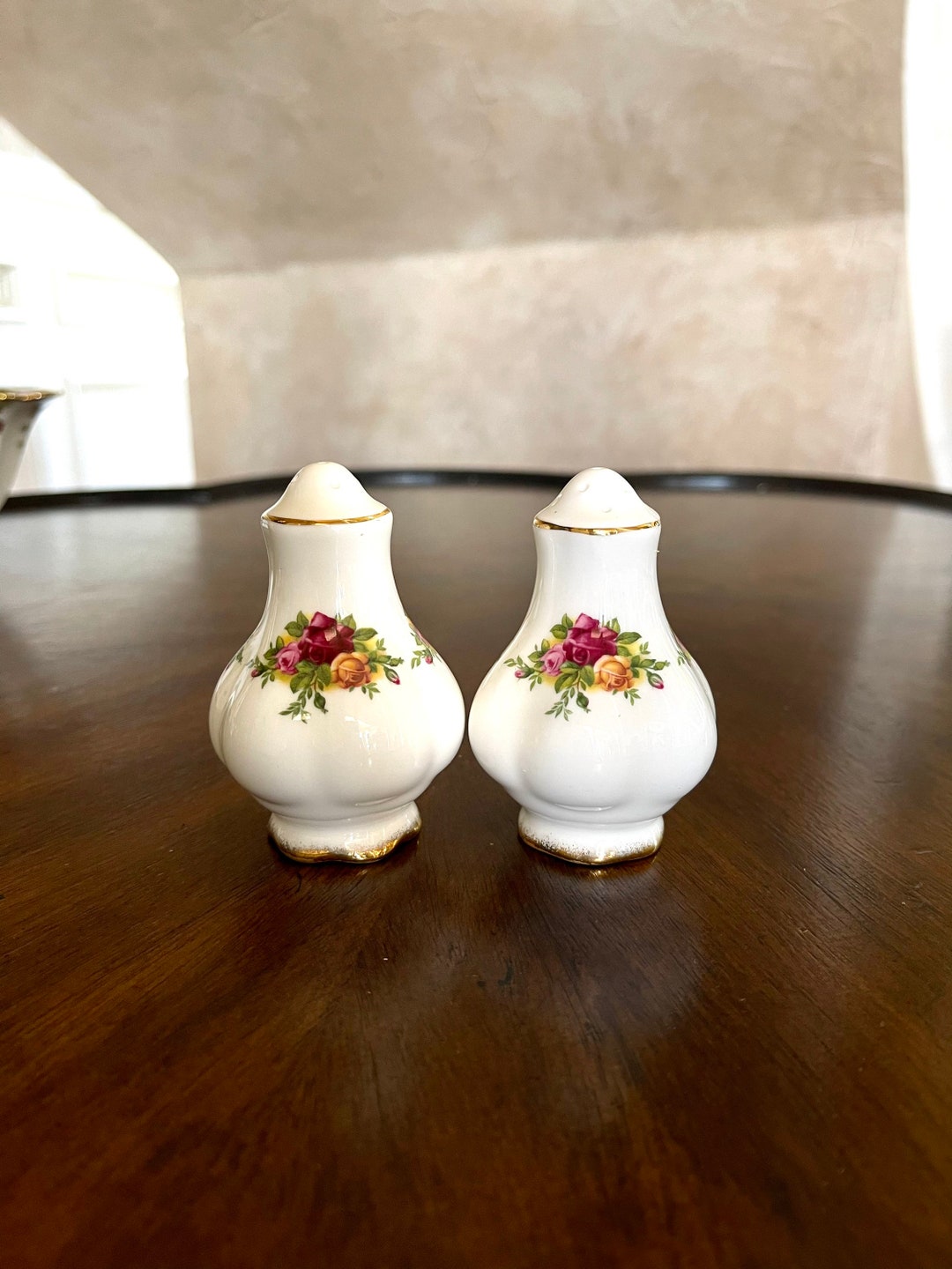 Vintage Royal Albert Old Country Roses Salt and Pepper Shakers - Etsy
