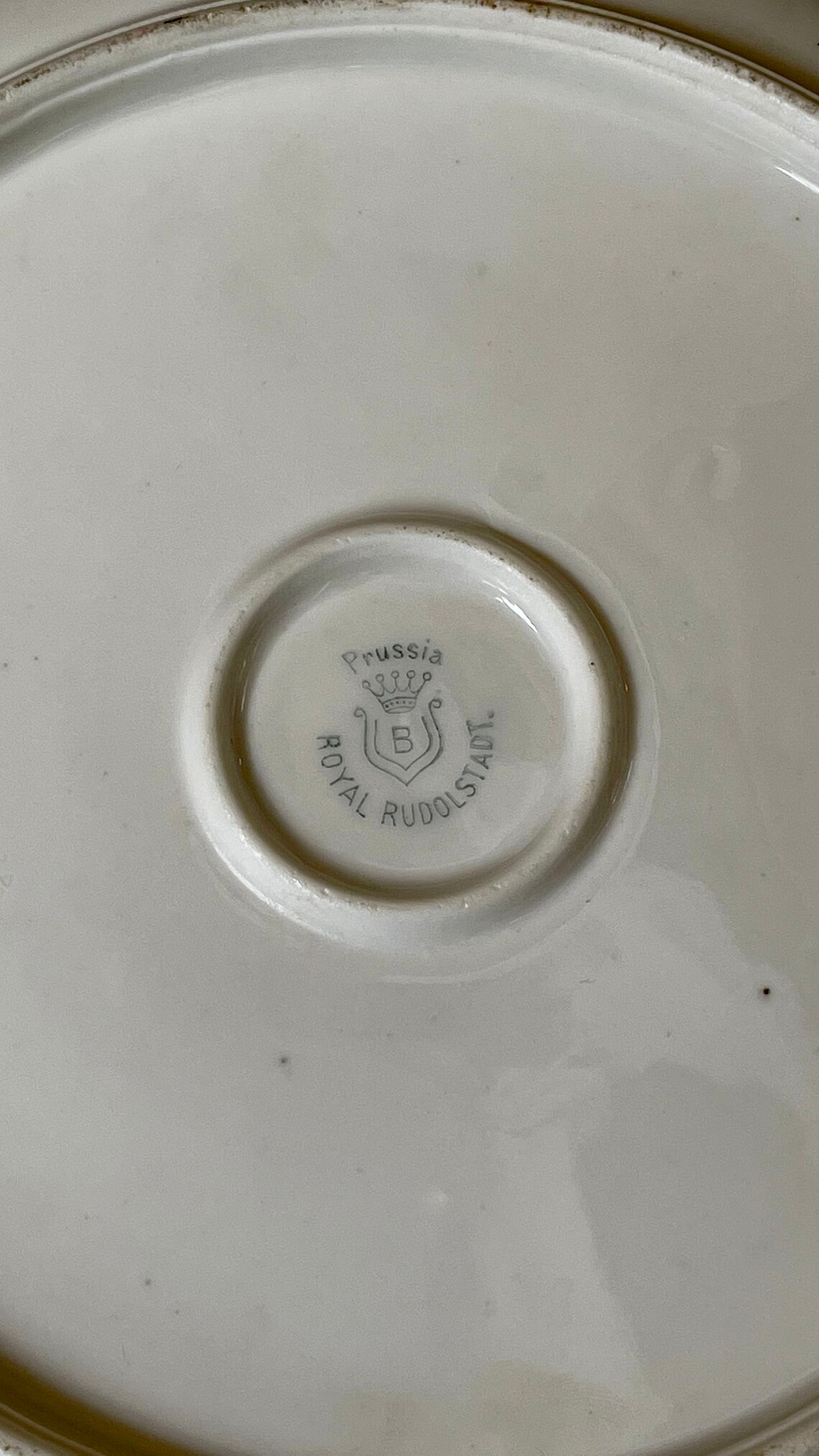 Beautiful 10 Antique Porcelain Serving Plate With Handles - Etsy