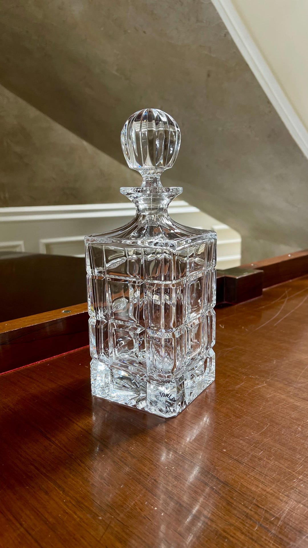 Towle Crystal Whiskey Decanter; Liquor Decanter - Etsy