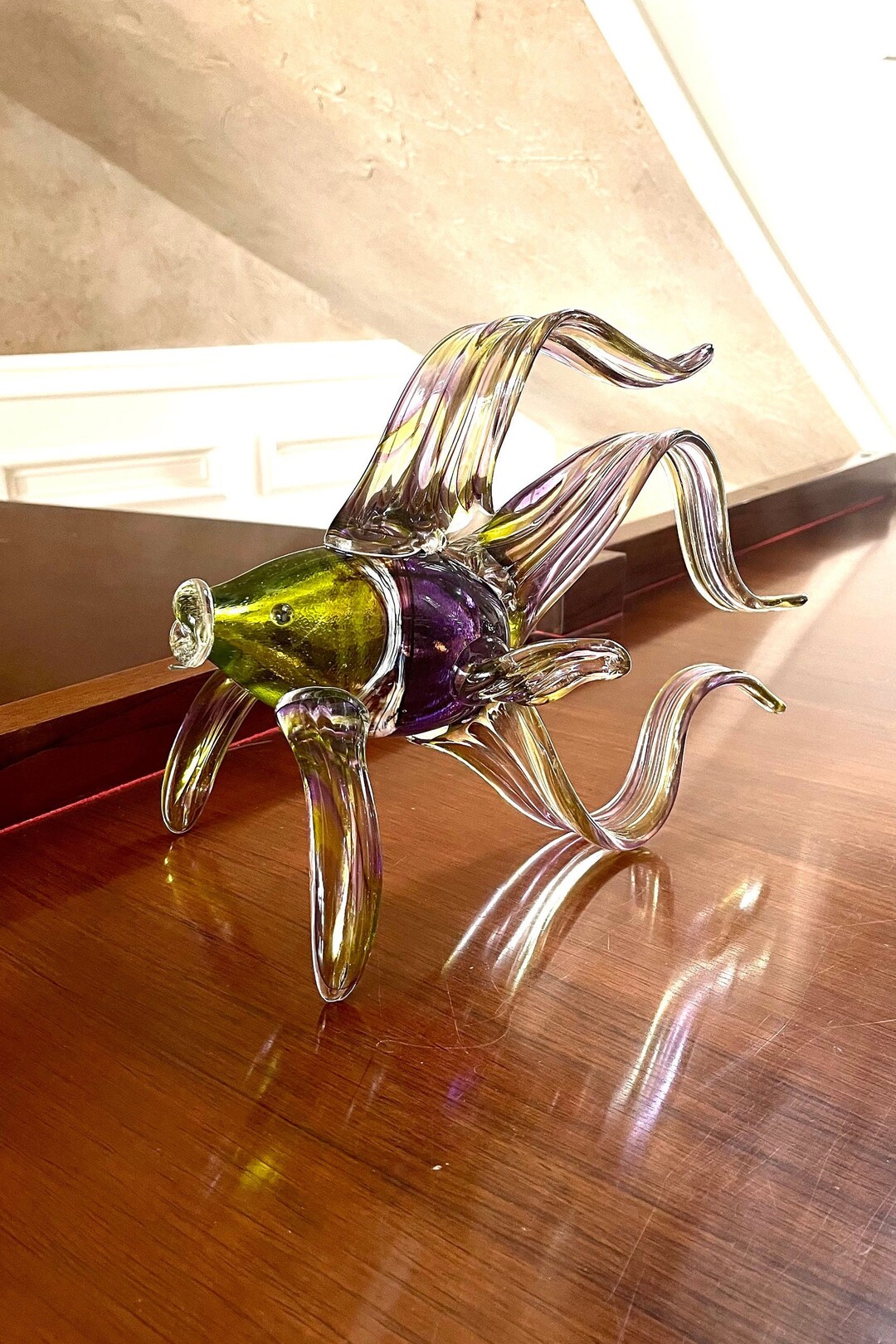 Hudson Art Glass Angel Fish; Mid Century Modern Art Glass - Etsy