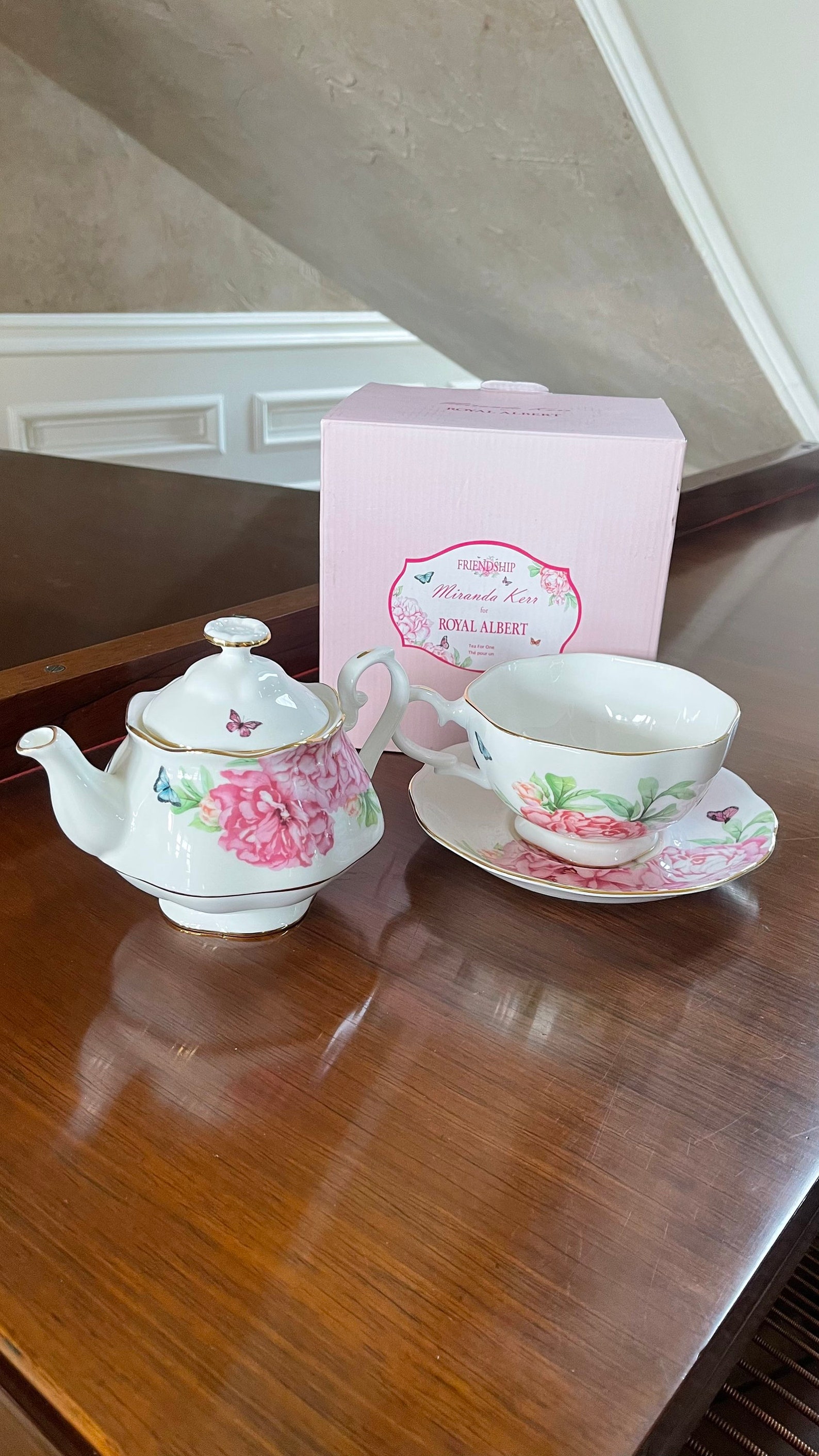 Royal Albert Miranda Kerr tea for One Teapot English Teapot - Etsy