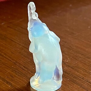 Sabino Art Glass France Opalescent 2 1/4” Elephant Trunk Up - Etsy