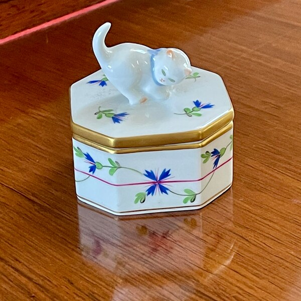 Cat Trinket Box - Etsy