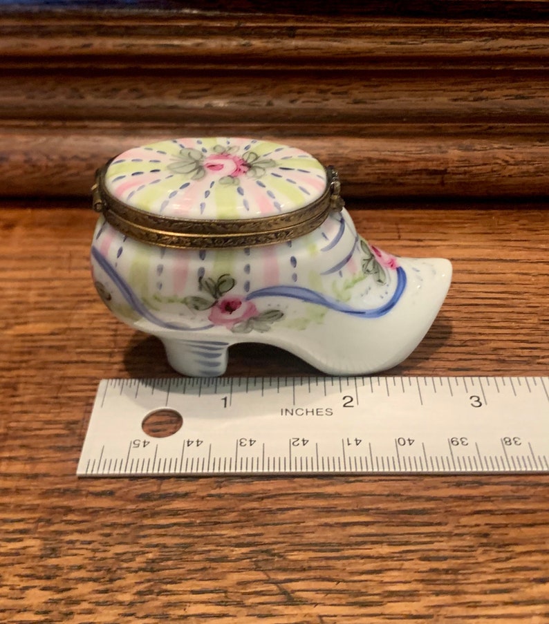 Limoges Porcelain Victorian Ladies Shoe Box Limoges Trinket | Etsy