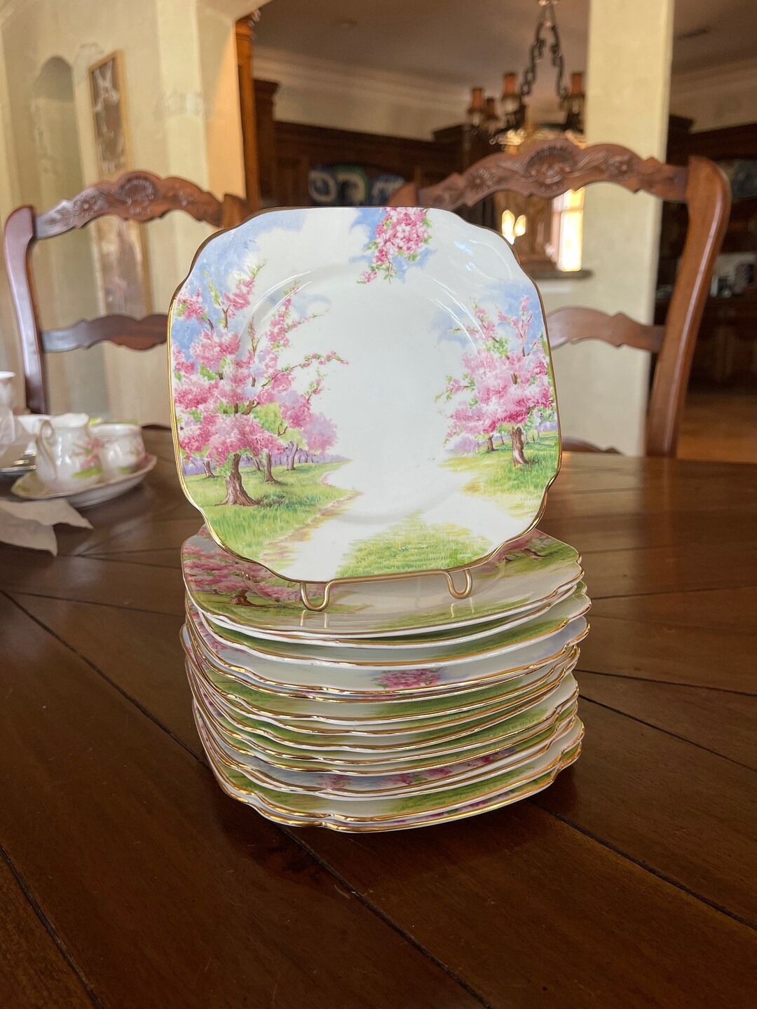 Royal Albert 6 3/4 Square Dessert Plate Made in England - Etsy