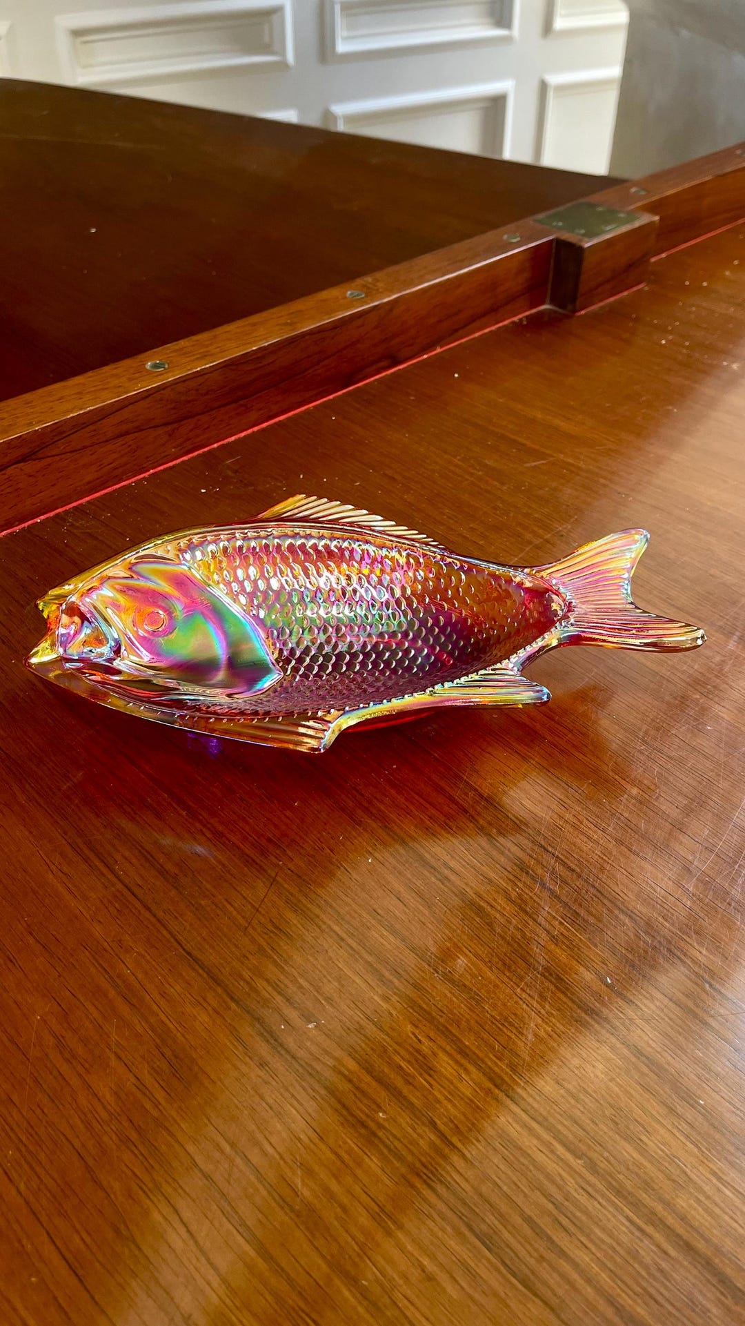 Fenton Amberina Glass Fish Collectible Fenton Glass Art Glass - Etsy