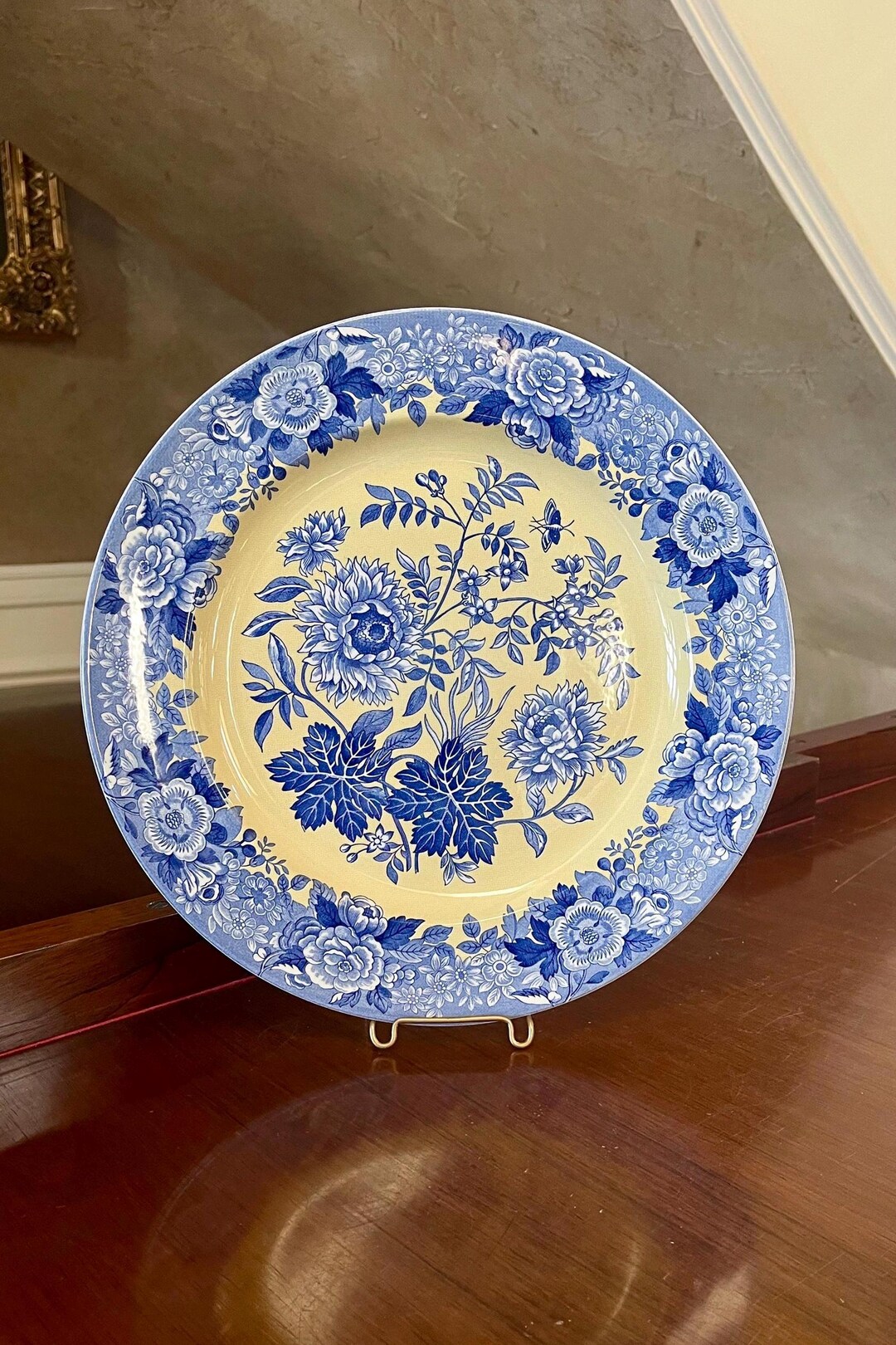 Spode Blue Room Garden Collection “jasmine” 12 1/2” Plate Made in ...