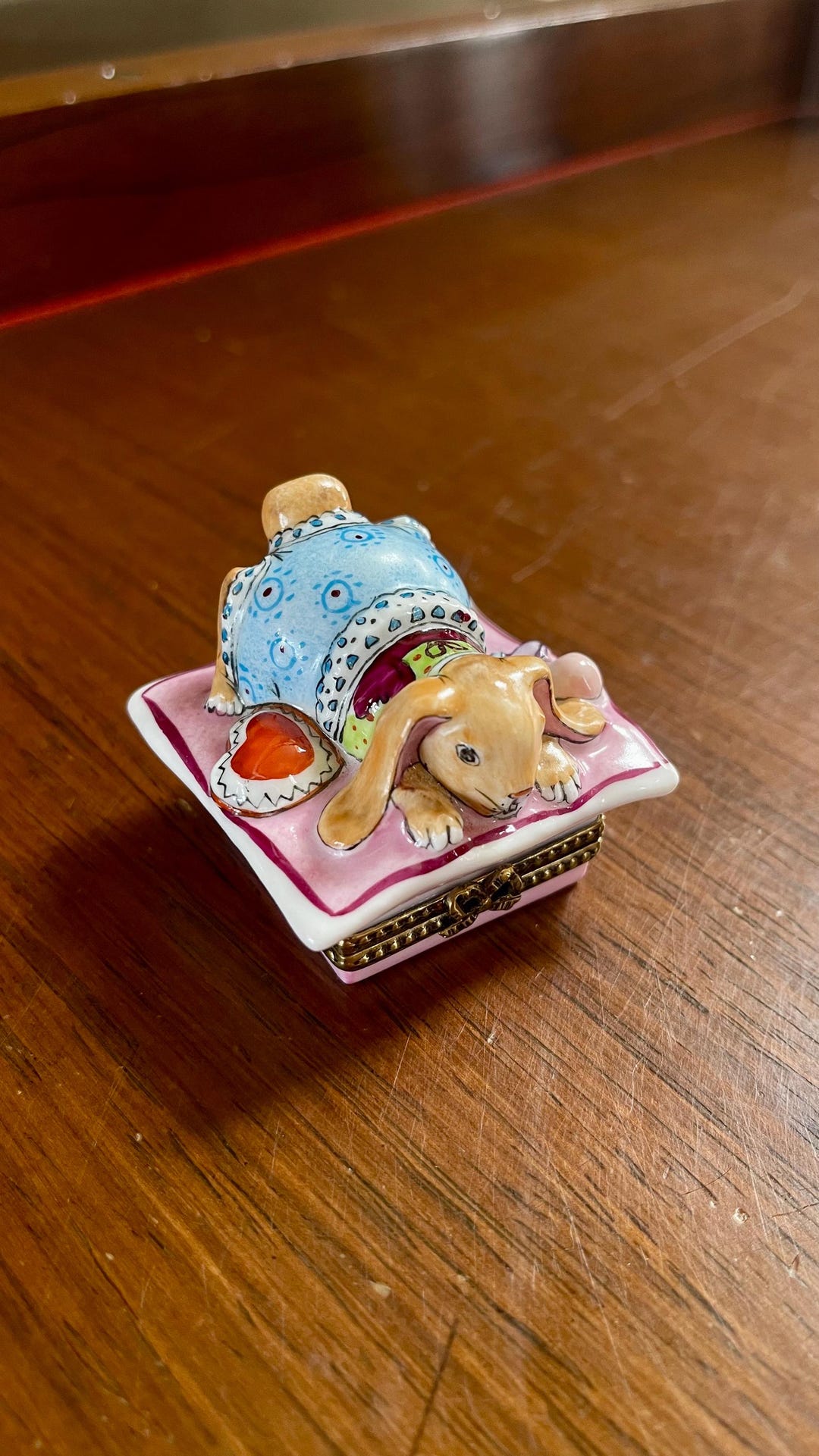 Limoges Floppy Eared Bunny Rabbit Trinket Box; Limoges Trinket Box ...