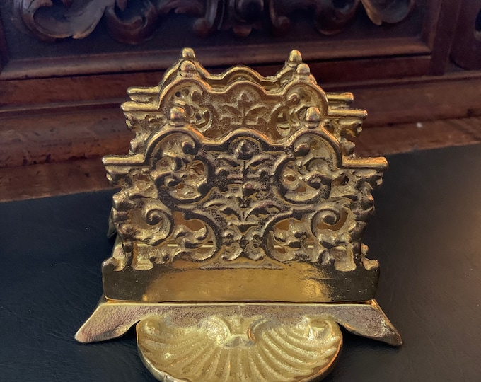 Brass Letter Rack; Letter Holder; Desk Accessorie - Etsy
