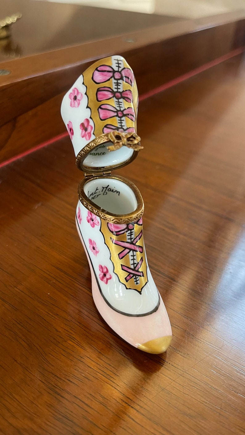 Limoges Porcelain Victorian Ladies Shoe Box Limoges Trinket - Etsy