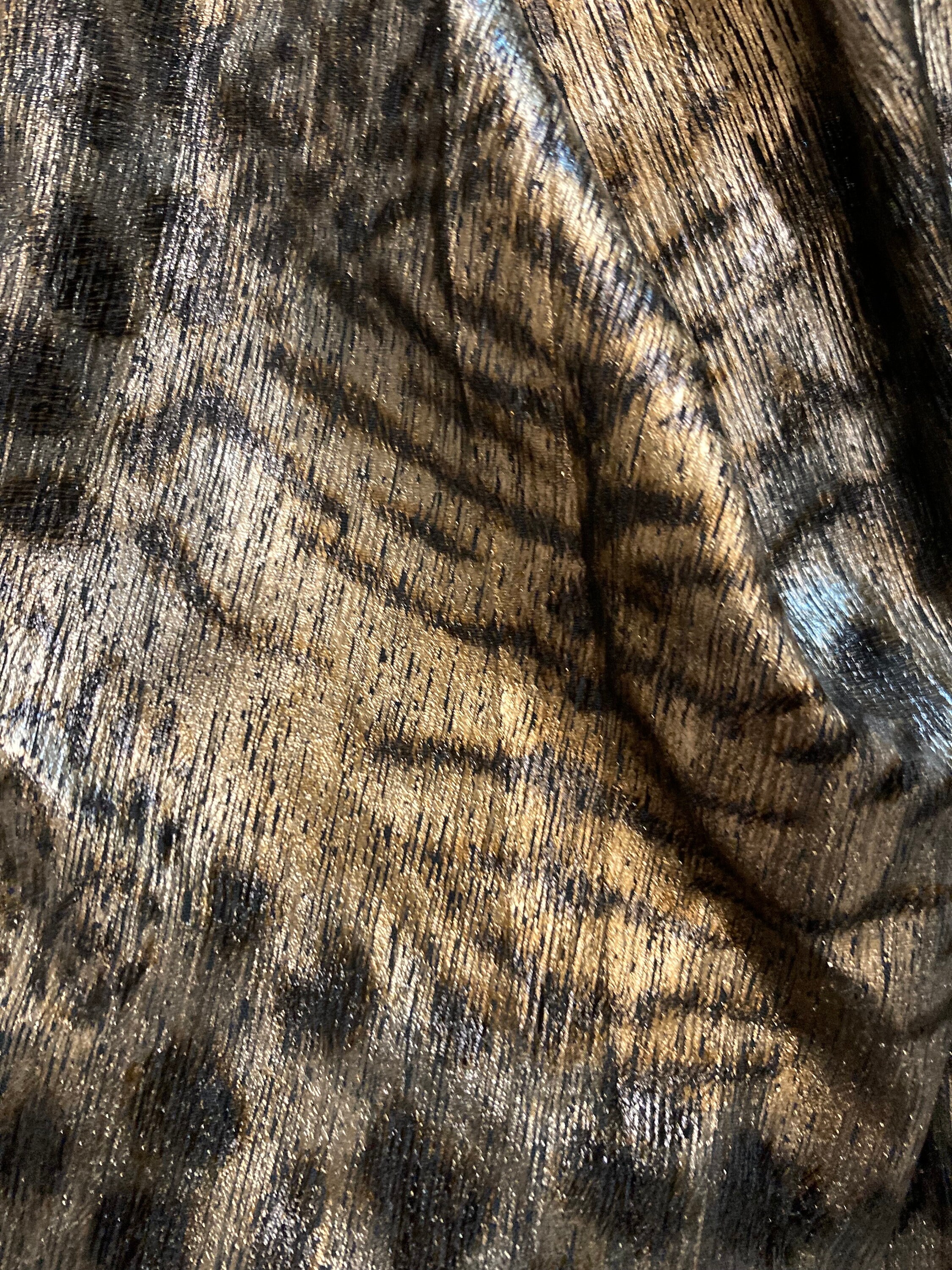 NEW High Class Soft Gold/black Animal Chiffon Foul Print Fashion Fabric ...