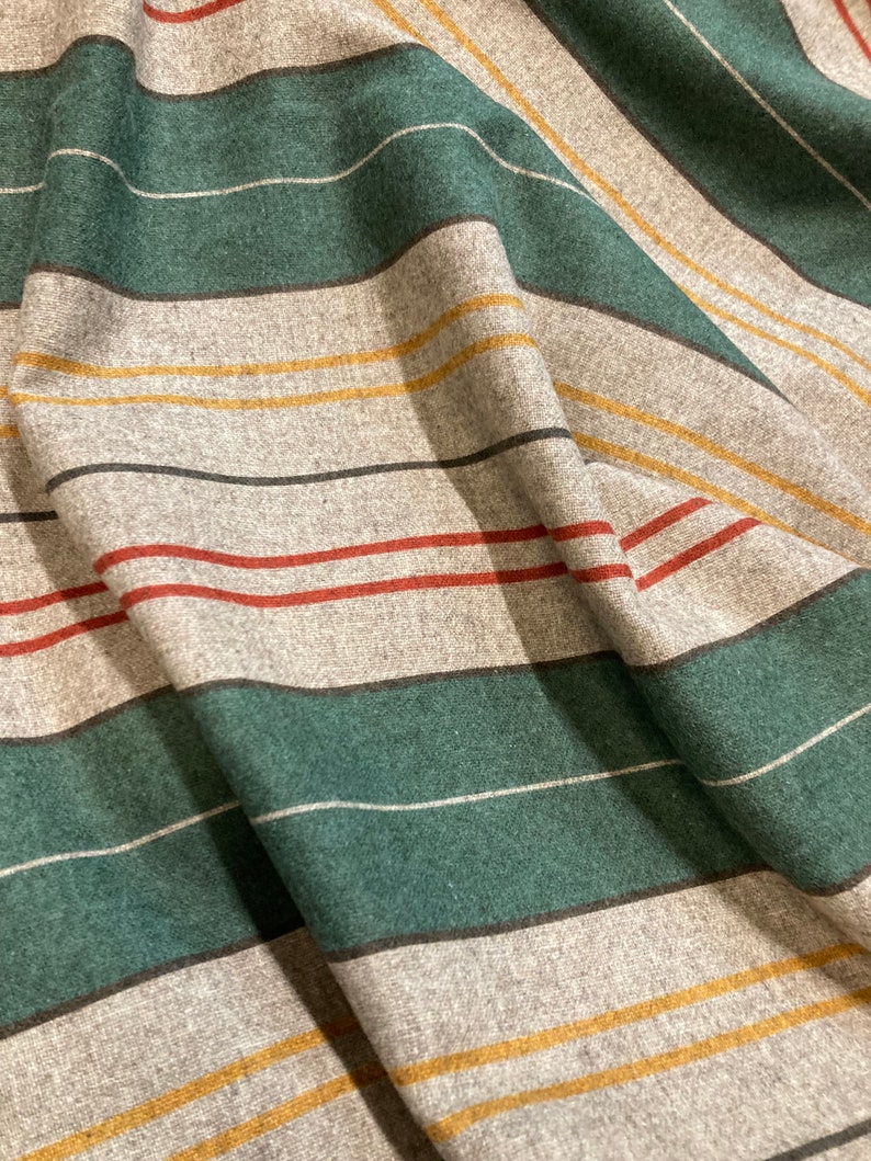 NEW High Class Multicolour Wool Stripes Fabric Q - Etsy