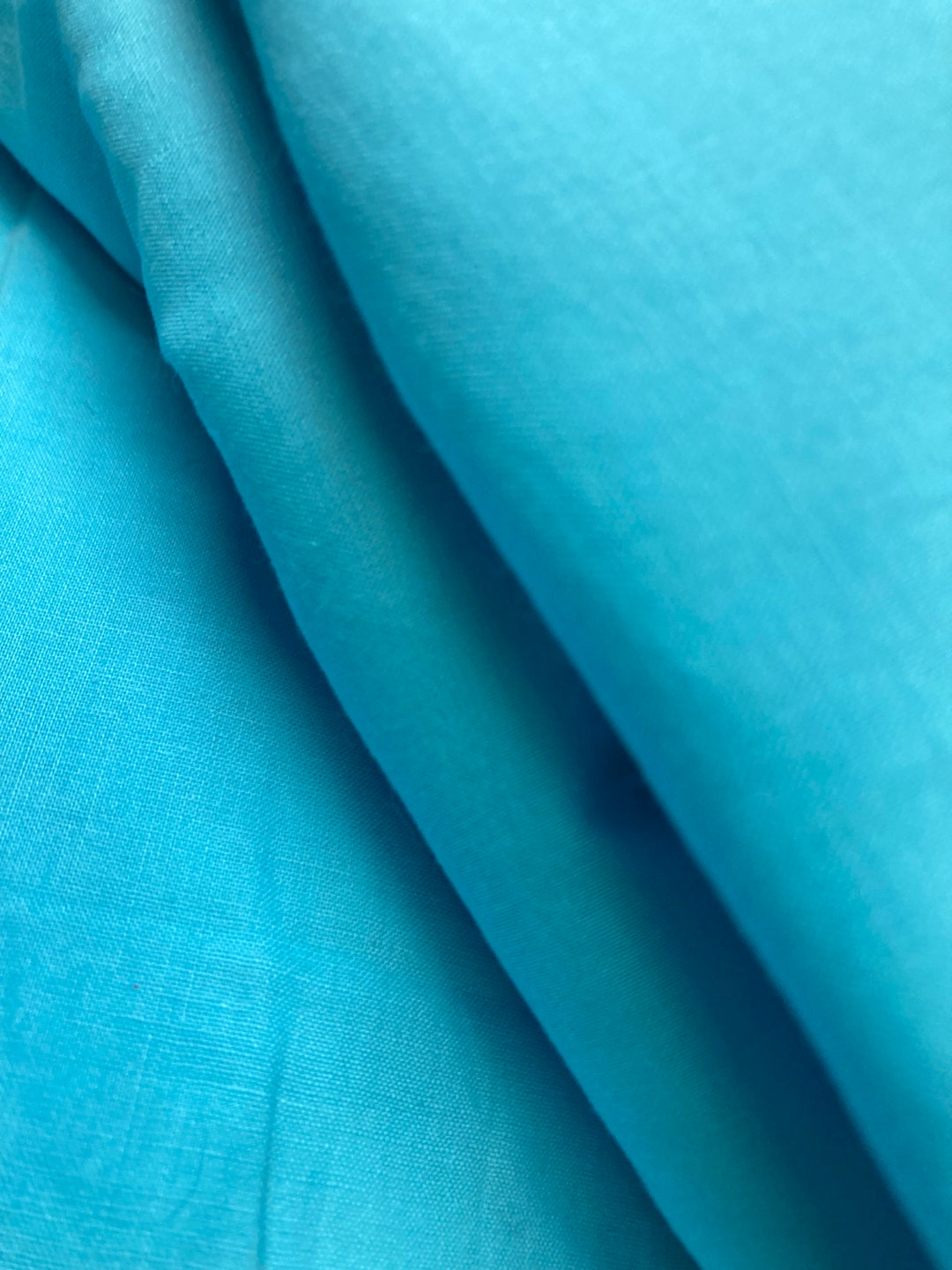 NEW High Class Light Turquoise Blue Soft Dress 100% Cotton Fabric - Etsy